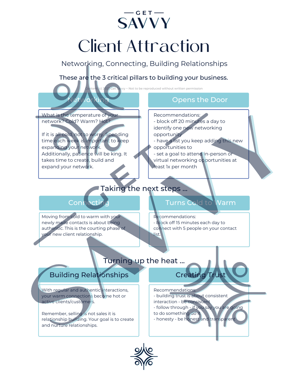 Client Attraction Worksheet - Get Savvy