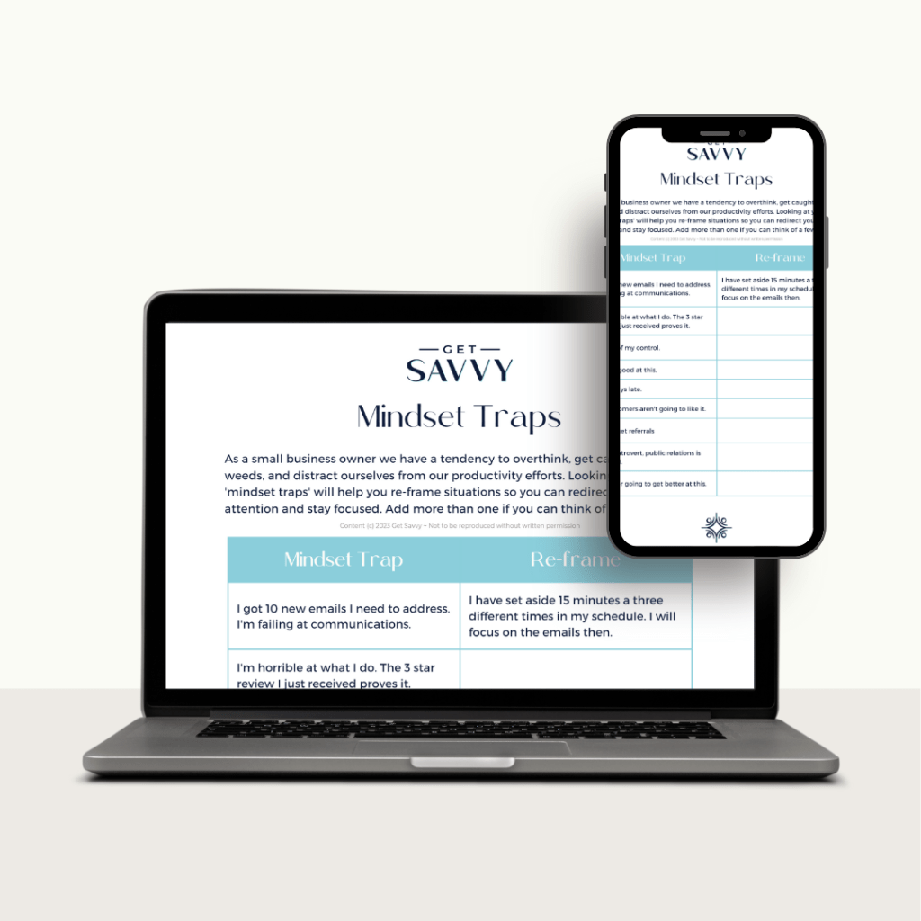 Mindset Traps Worksheet - Women's Business Resource Community