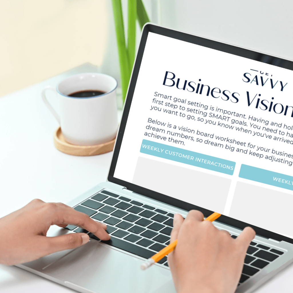 Business Vision Board Worksheet - Women's Business Resource Community